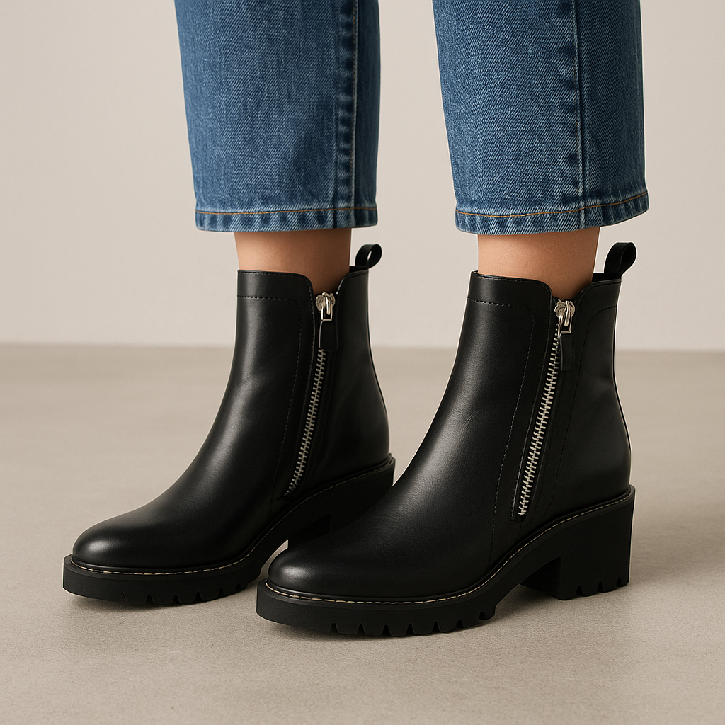 Shop Eos Parson STONE Women Premium Leather Boots | Collective Shoes NZ