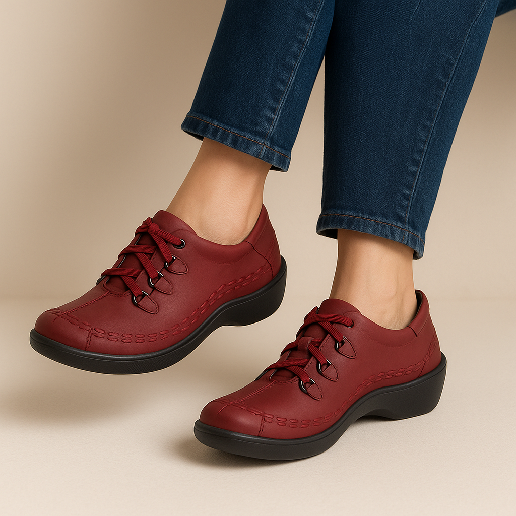 Shop Ziera Allsorts W Rouge Women Leather Shoes | Collective Shoes