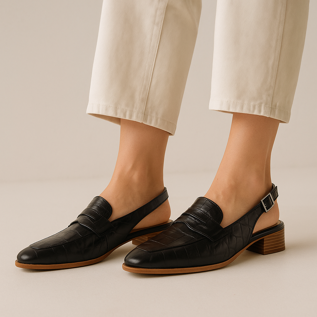 LE SANSA DEX BLACK CROC – Collective Shoes