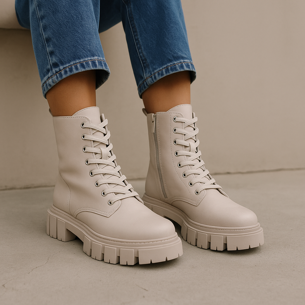 Shop Eos Feature STONE Women Premium Leather Boots | Collective Shoes