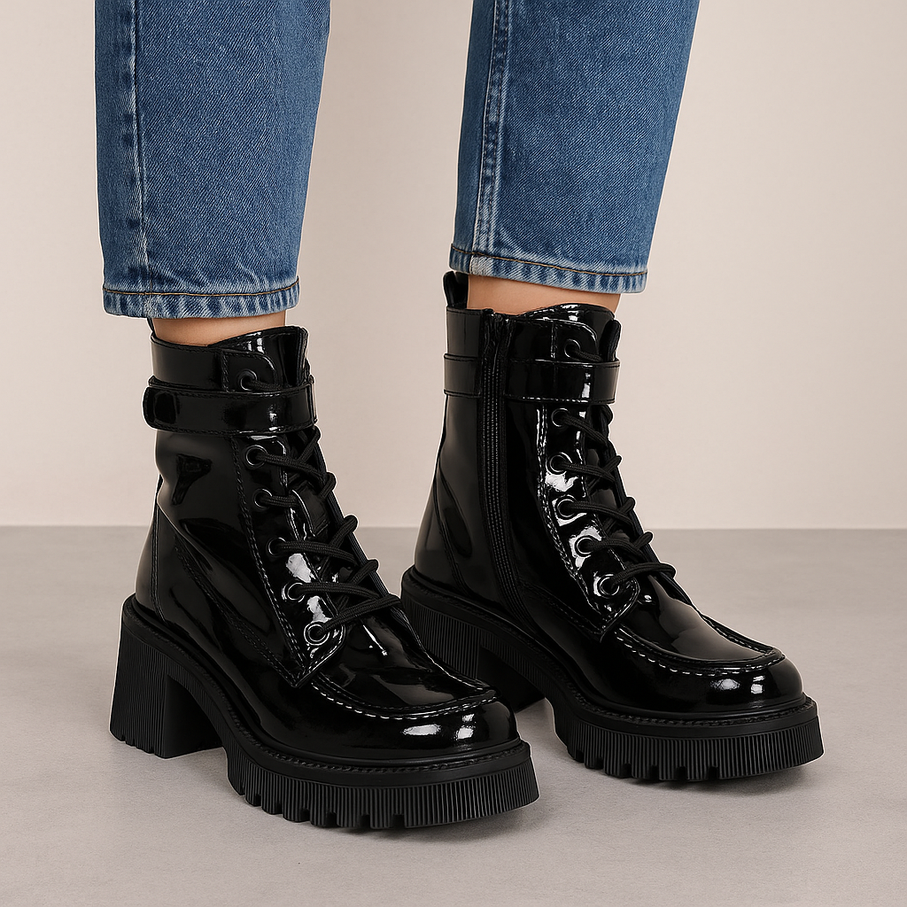 DJANGO & JULIETTE ZIVEN BLACK PATENT – Collective Shoes