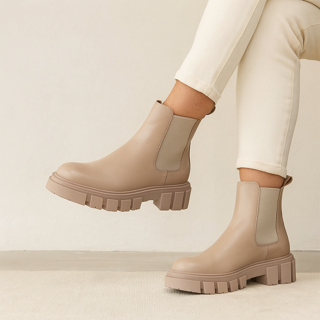 Shop Eos Fea STONE Women Premium Leather Boots | Collective Shoes NZ