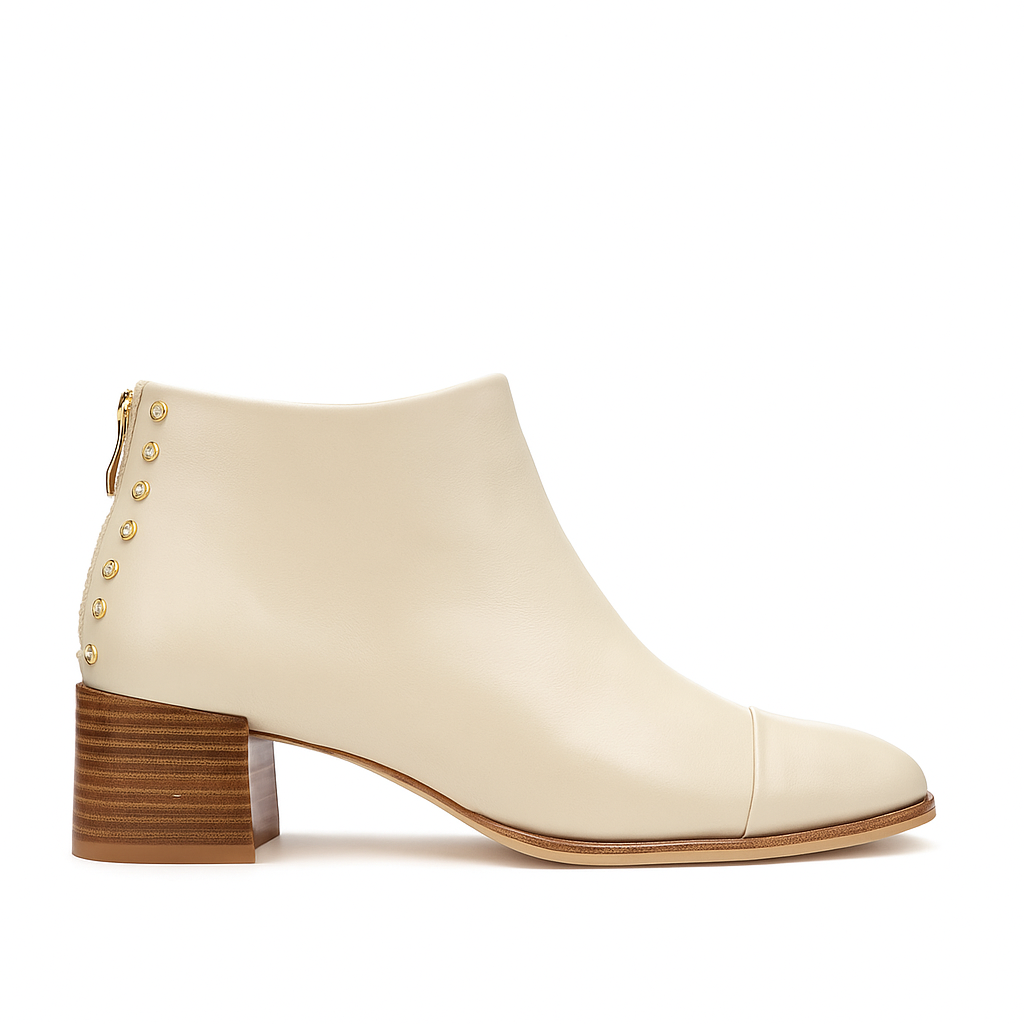 Shop Bresley Axone Bone Pearls Women Ankle Boots | Collective Shoes NZ
