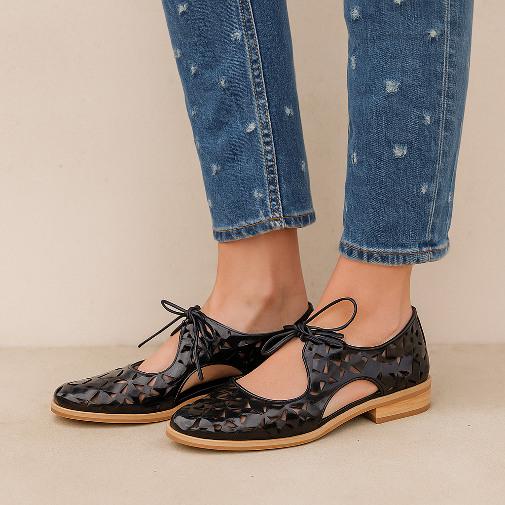 DJANGO & JULIETTE AMRITA BLACK PATENT – Collective Shoes