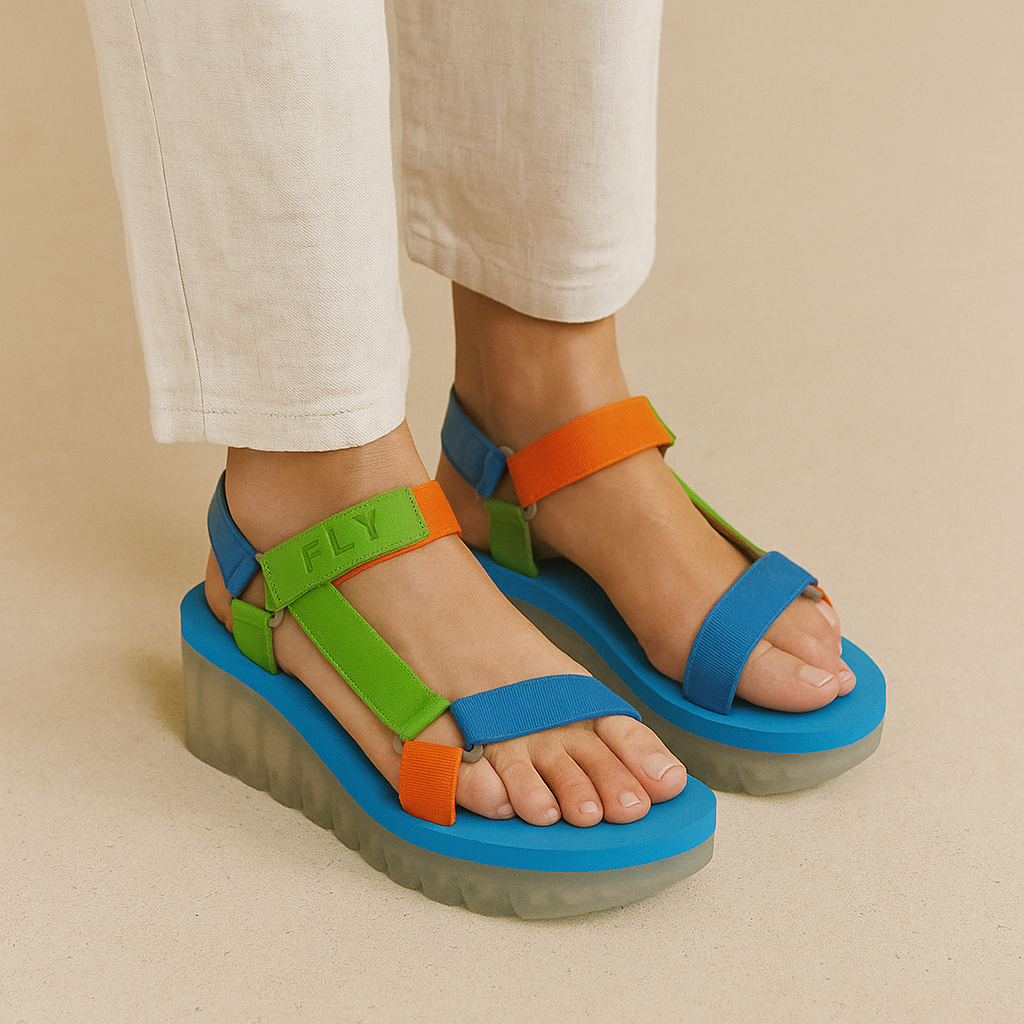 Shop Fly London Yefa Pistachio Women Sandals | Collective Shoes NZ