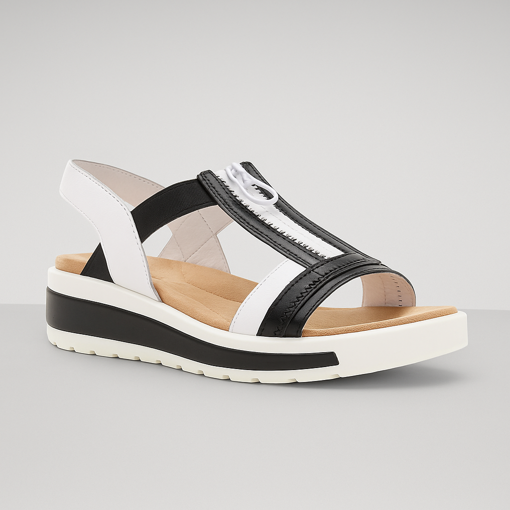 ZIERA GISTA WHITE BLACK – Collective Shoes