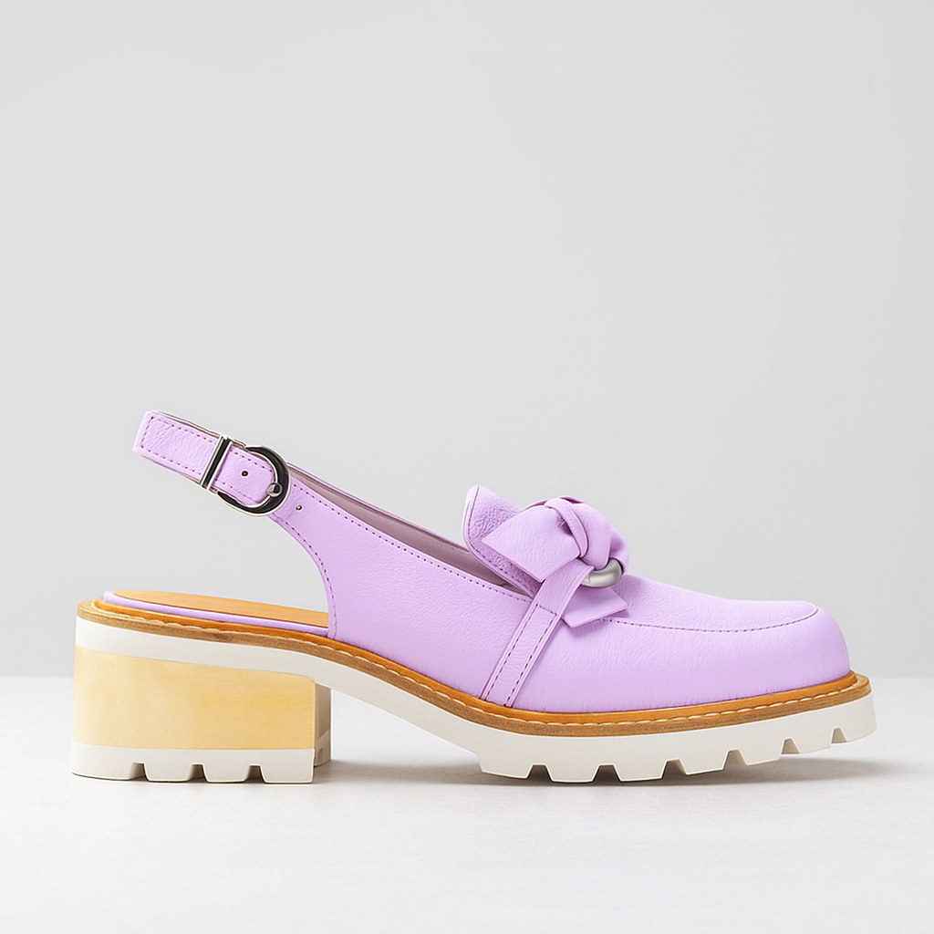 Shop Bresley Dosile Orchid Women Chunky Wedge Sandal | Collective Shoes