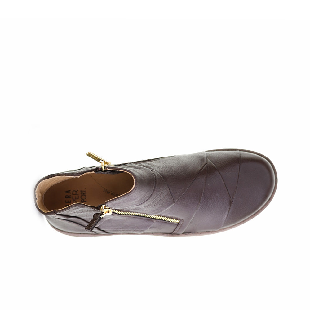 Ziera Sisley XF Choc Leather Boots | Comfort Ankle Boots | Collective ...