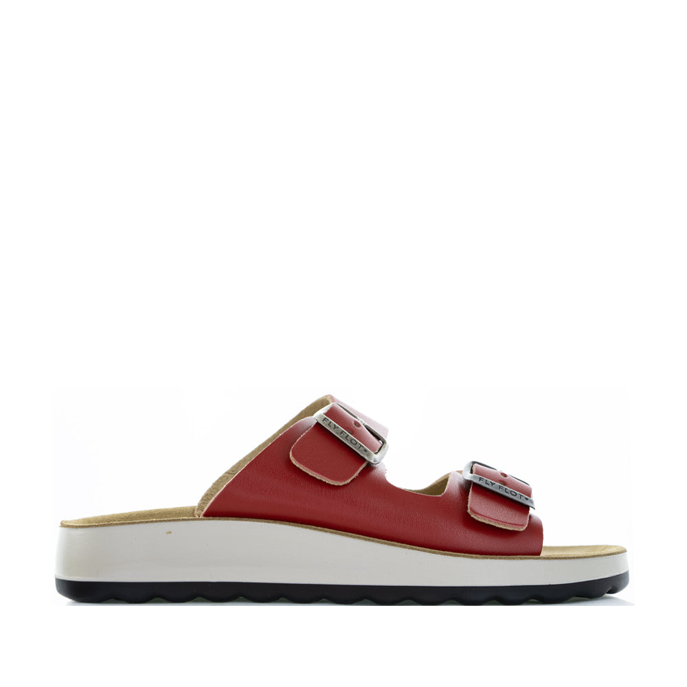 Shop Fly Flot 77G64 2C Red Women Slides | Collective Shoes NZ