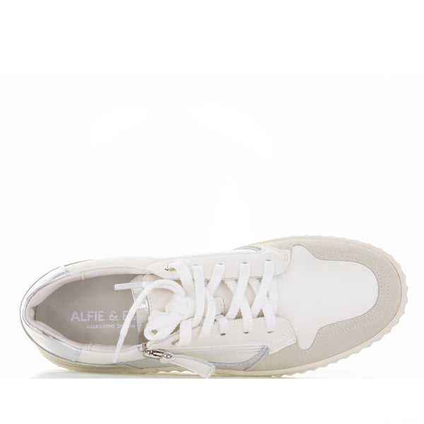 ALFIE & EVIE RAMBO WHITE COMBO – Collective Shoes