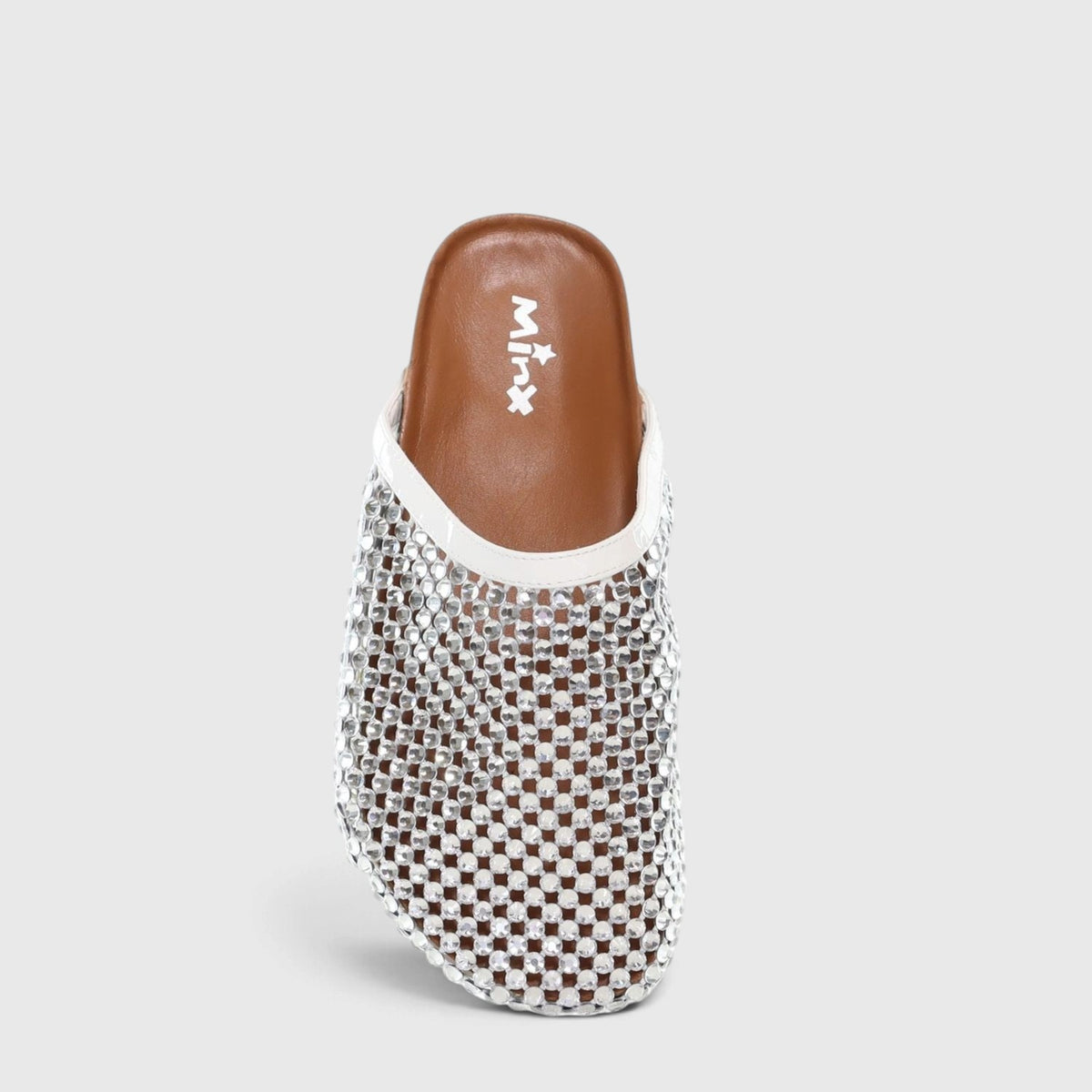 Minx Diamond Veil Mule | Crystal Embellished Leather Mule – Collective ...