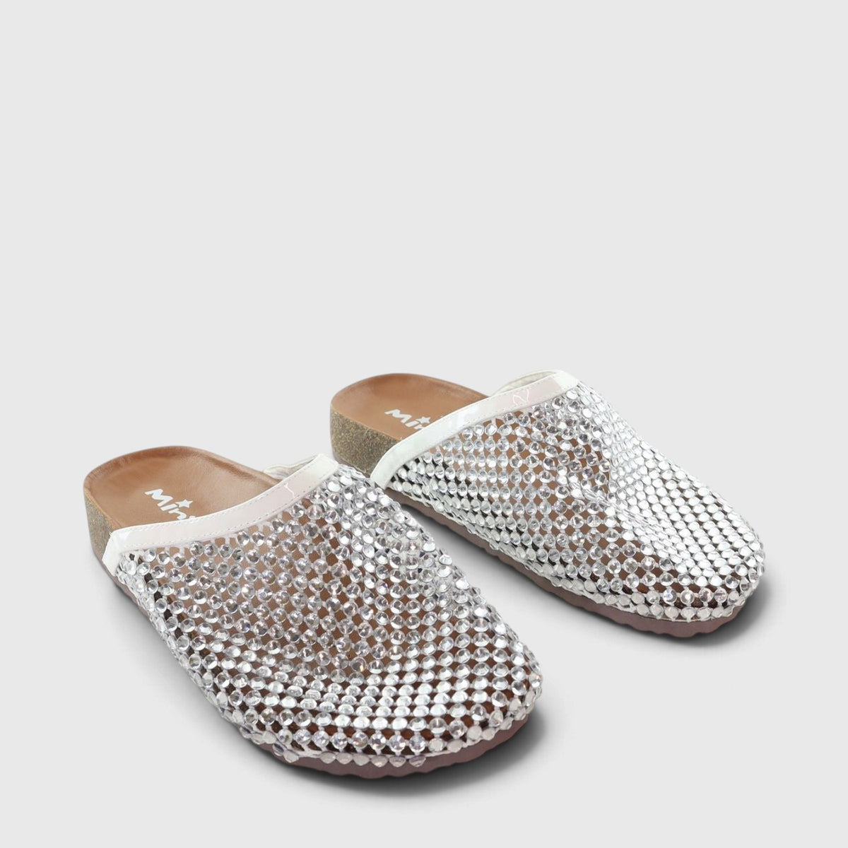 Minx Diamond Veil Mule | Crystal Embellished Leather Mule – Collective ...