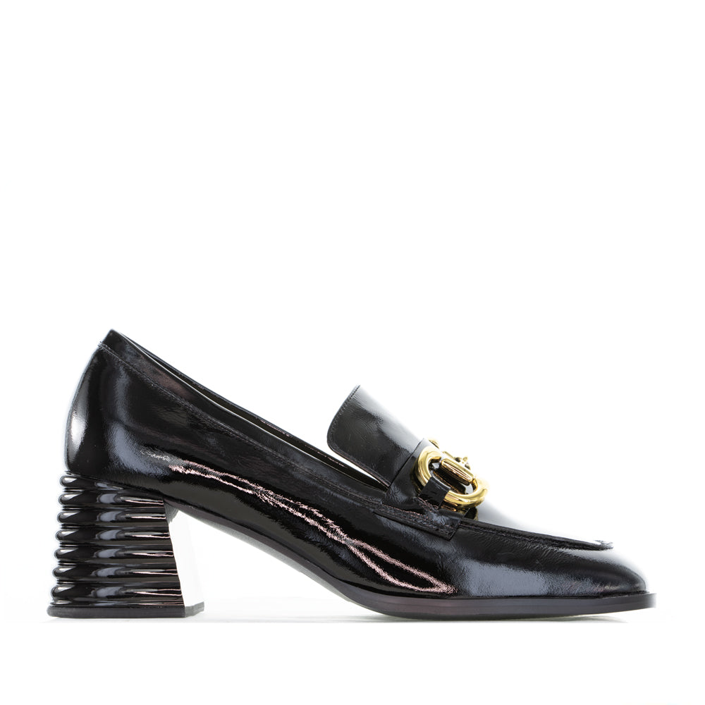Shop Mila Raine Cliche Black Women Leather Heels | Collection Shoes NZ ...