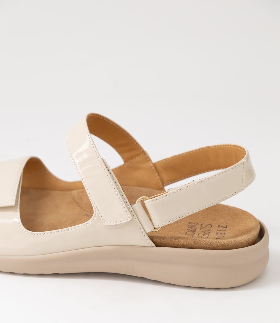 ZIERA BENJI VANILLA ALMOND PATENT | Collective Shoes