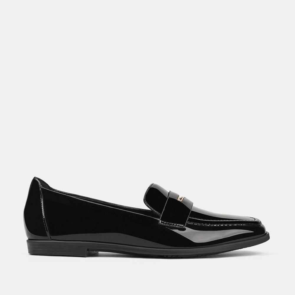 HUSH PUPPIES ZABRINA BLACK PATENT – Collective Shoes