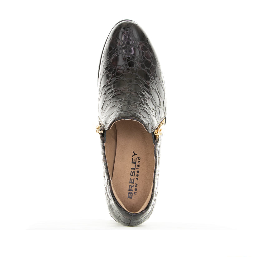 Shop Bresley Dartmouth Claret Pat Twin Zip Dress Shoes | Collective Shoes