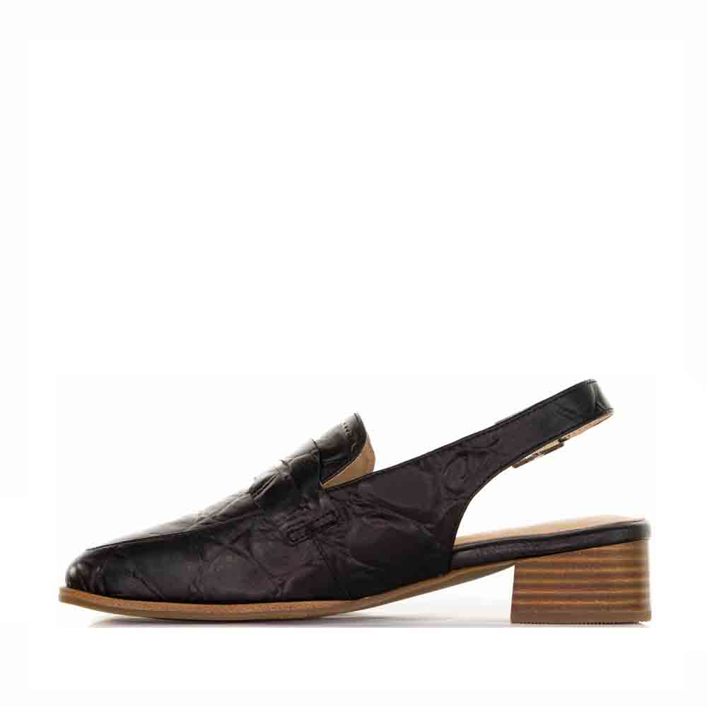 LESANSA DEX BLACK CROC | Collective Shoes