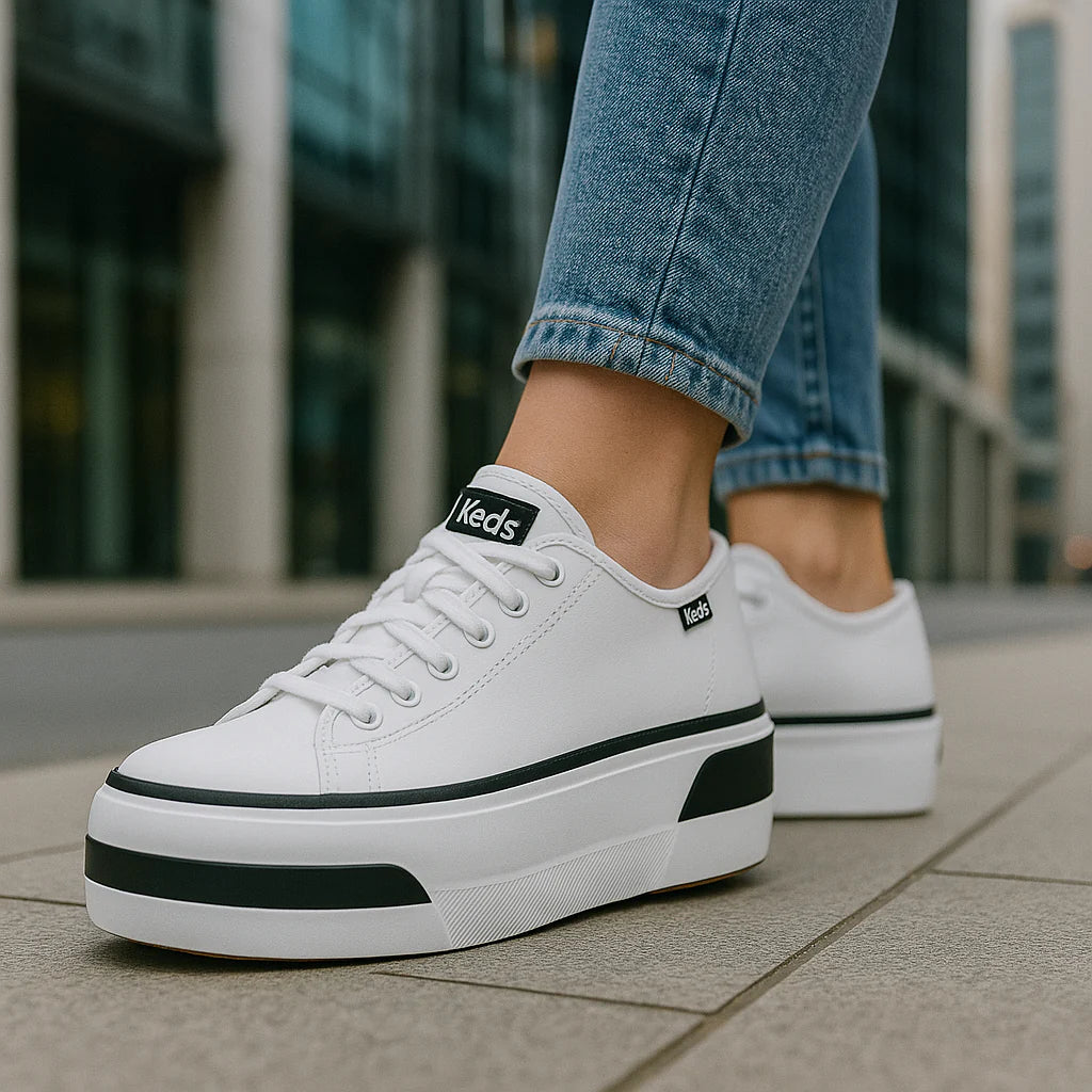 KEDS TRIPLE UP BUMPER WHITE – Collective Shoes